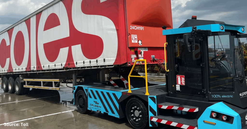 Toll tests out first electric-yard tractor in Aust